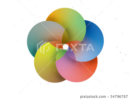 Background material concept image circle - Stock Illustration [54796787 ...