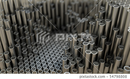 Abstract background of close up of metal pipe - Stock Illustration ...