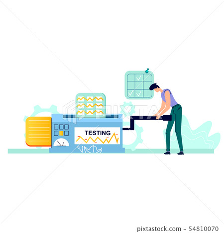 Testing process business concept vector - Stock Illustration [54810070 ...