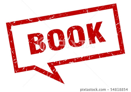 book sign. book square speech bubble. book - Stock Illustration ...