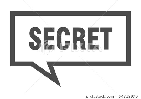 secret sign. secret square speech bubble. secret - Stock Illustration ...