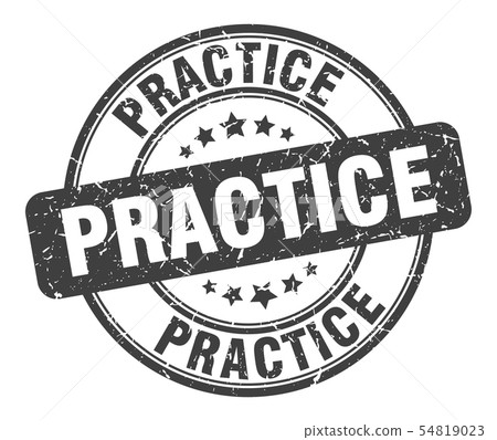 practice stamp. practice round grunge sign. - Stock Illustration ...