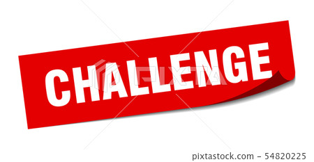 challenge sticker. challenge square isolated sign. - Stock Illustration ...