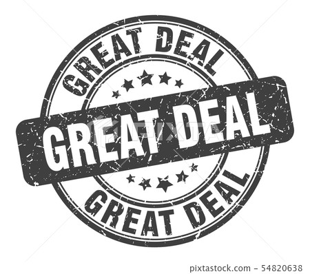 great deal stamp. great deal round grunge sign. - Stock Illustration ...
