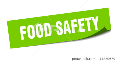 food safety sticker. food safety square isolated - Stock Illustration ...