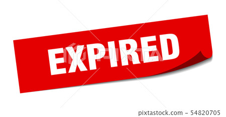 expired sticker. expired square isolated sign. - Stock Illustration ...