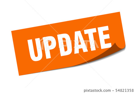 update sticker. update square isolated sign. - Stock Illustration ...