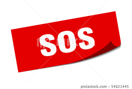 sos sticker. sos square isolated sign. sos - Stock Illustration ...
