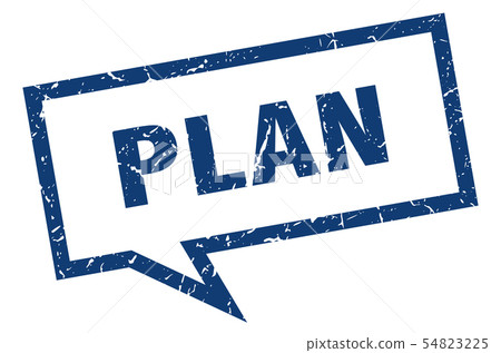plan sign. plan square speech bubble. plan-插圖素材 [54823225] - PIXTA圖庫