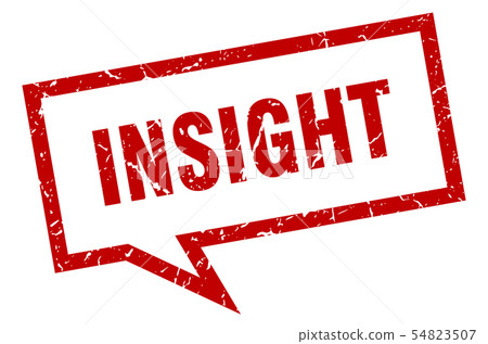 insight sign. insight square speech bubble. - Stock Illustration ...