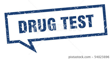 drug test sign. drug test square speech bubble. - Stock Illustration ...