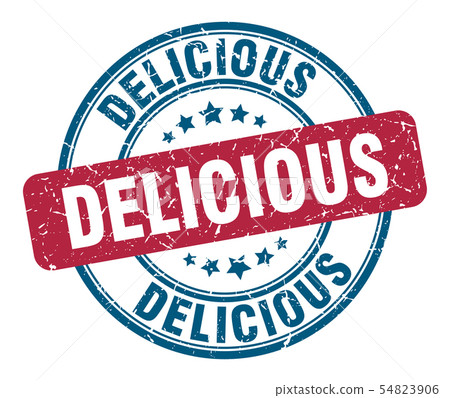 delicious stamp. delicious round grunge sign. - Stock Illustration ...