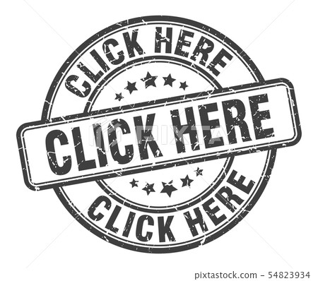 click here stamp. click here round grunge sign. - Stock Illustration ...