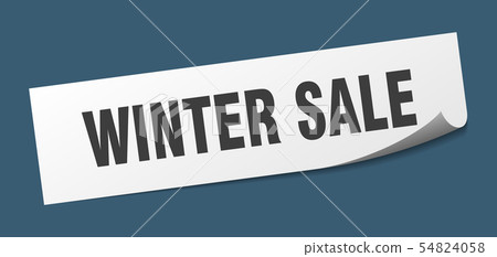 winter sale sticker. winter sale square isolated - Stock Illustration ...