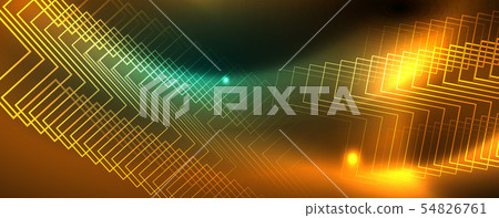 Shiny glowing design background, neon style... - Stock Illustration ...