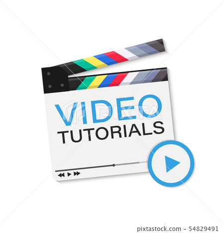 Video tutorial icon. Vector illustration isolated - Stock Illustration ...