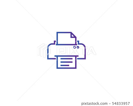 printer symbol icon. pixel perfect electric print - Stock Illustration ...