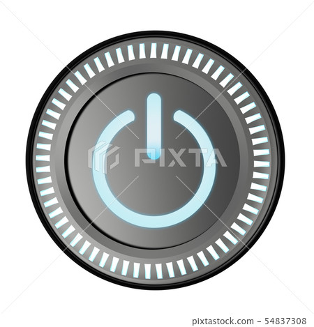 metal power button - Stock Illustration [54837308] - PIXTA