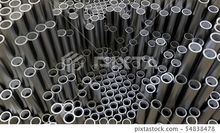 Abstract background of close up of metal pipe - Stock Illustration ...