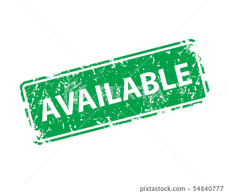 Available sign sticker. Stamp vector texture. - Stock Illustration ...