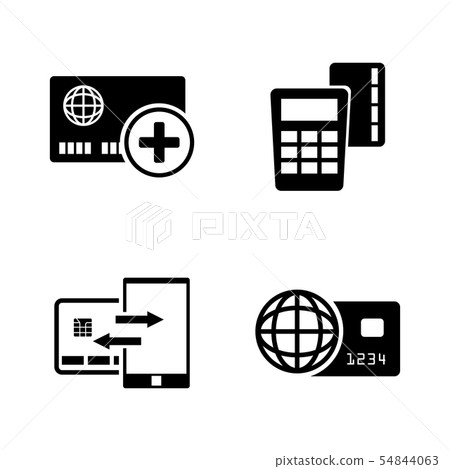 Direct payments. Simple Related Vector Icons - Stock Illustration ...
