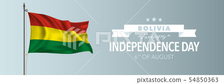 Bolivia independence day greeting card, banner - Stock Illustration ...