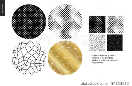 Hand drawn Patterns - rounded - Stock Illustration [54853983] - PIXTA