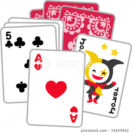 Stacked playing cards - Stock Illustration [54859942] - PIXTA