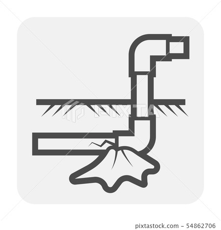 burst pipe icon - Stock Illustration [54862706] - PIXTA