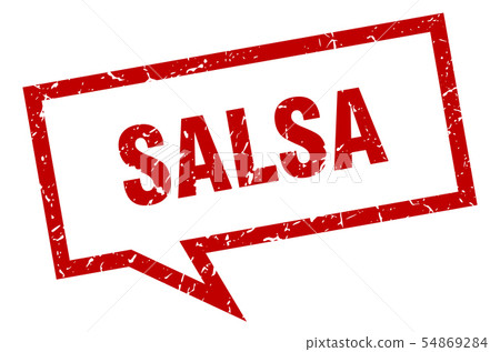 salsa sign. salsa square speech bubble. salsa - Stock Illustration ...
