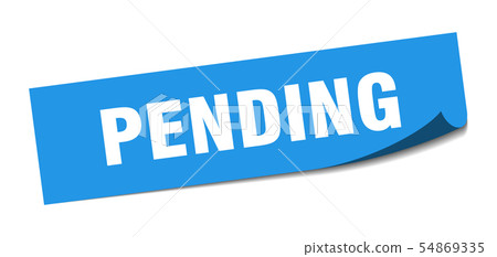 pending sticker. pending square isolated sign. - Stock Illustration ...