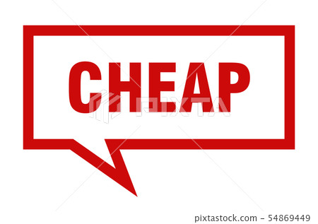 cheap sign. cheap square speech bubble. cheap - Stock Illustration ...