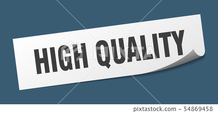 high quality sticker. high quality square isolated - Stock Illustration ...