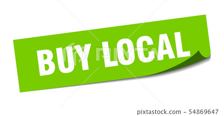 buy local sticker. buy local square isolated sign. - Stock Illustration ...