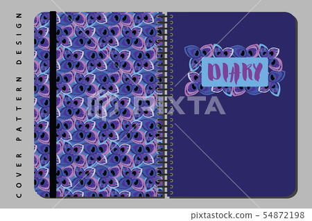 Notebook and diary cover design for print with - Stock Illustration ...