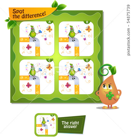 Spot the difference butterflies - Stock Illustration [54875739] - PIXTA