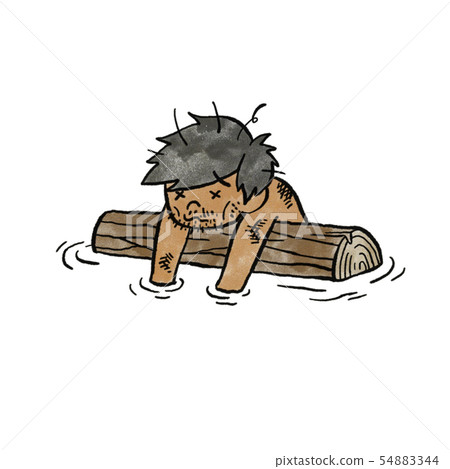 Drifting man - Stock Illustration [54883344] - PIXTA