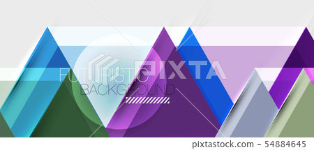 Geometric triangle and hexagon abstract... - Stock Illustration ...