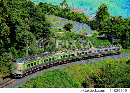 National Railways Limited Express Train 189... - Stock Illustration ...