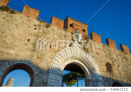 Italy Tuscany Province Pisa Santa Maria Gate - Stock Photo [54901572 ...