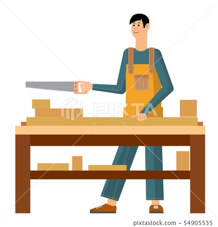 The man is engaged in manual labor. - Stock Illustration [54905535] - PIXTA