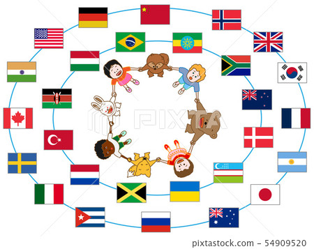 Image posters for the international community... - Stock Illustration ...