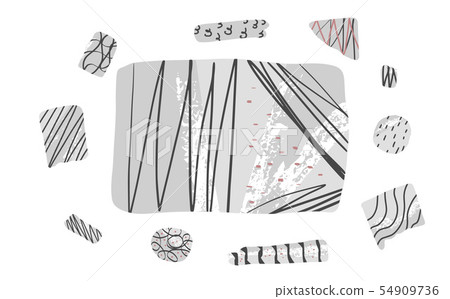 Set of random design elements. Vector collection. - Stock Illustration ...