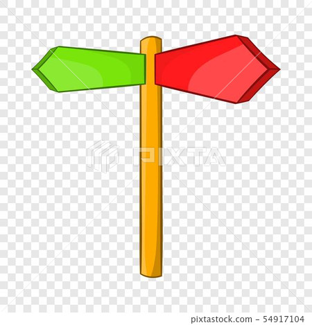Direction signs icon in cartoon style - Stock Illustration [54917104 ...