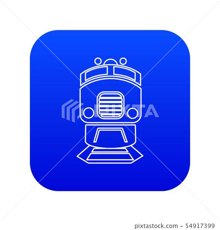 Train icon blue vector - Stock Illustration [54917399] - PIXTA