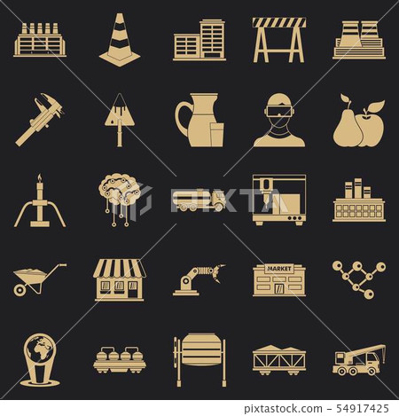 Extraction icons set, simple style - Stock Illustration [54917425] - PIXTA