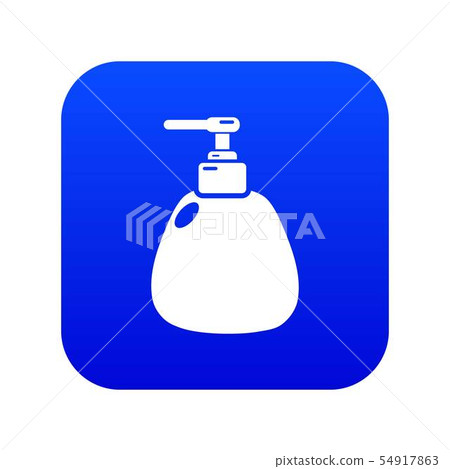 Dispenser pump cosmetic icon blue vector - Stock Illustration [54917863 ...