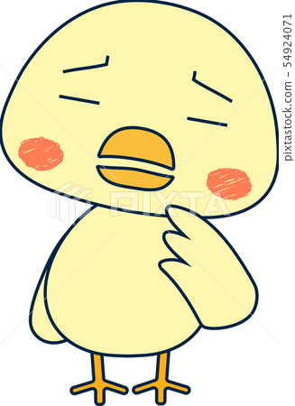 Cute chick chicken mascot facial expression... - Stock Illustration ...