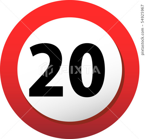 R Designation R-20 Prohibition Sign Youth... - Stock Illustration ...