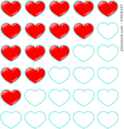 Life Gauge Heart Game Heart Mark Rating... - Stock Illustration ...